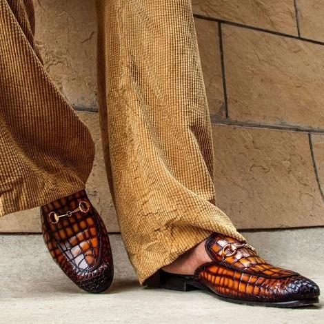 Handmade Mens Ankle Boots With Its Unique Design Men Brown High Ankle ...